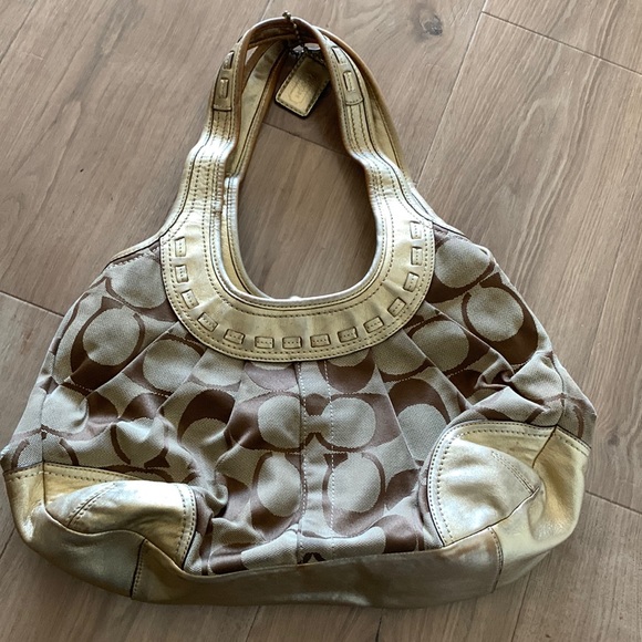 Coach | Bags | Coach Gold Purse | Poshmark